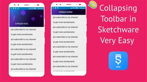 How To Make A Collapsing Toolbar In Sketchware Pro No Errors Youtube