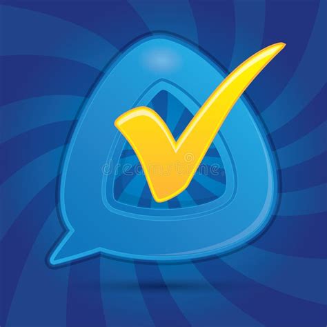 Speech Bubble With Check Mark Stock Vector Illustration Of Business Application 37681013
