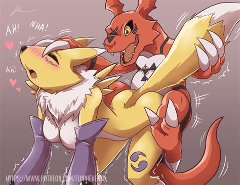 Renamon X Guilmon By Eunniealt Hentai Foundry