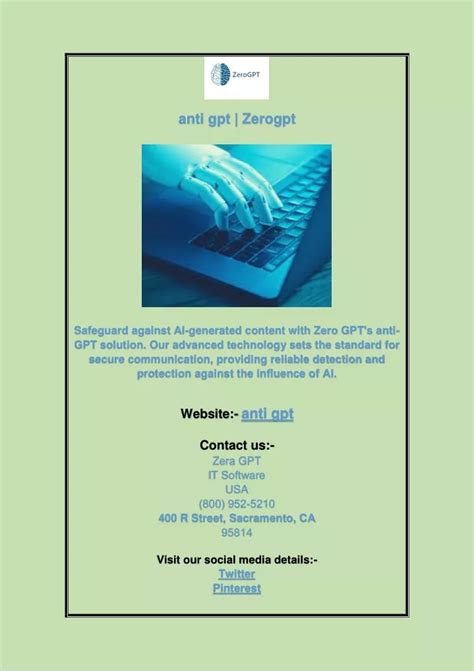 Ppt Anti Gpt Zerogpt Powerpoint Presentation Free Download Id 12754269