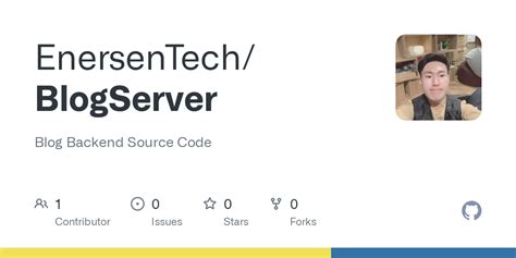 GitHub EnersenTech BlogServer Blog Backend Source Code