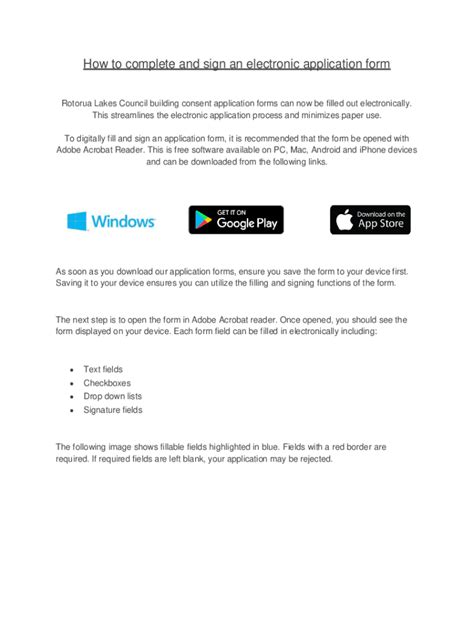 Fillable Online How To Complete And Sign An Electronic Application Form