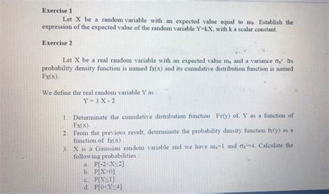 solved exercise 1 let x be a random variable with an