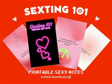 Sexting Printable Sexy Notes Spice Up Your Messages With Playful Flair Instant Download