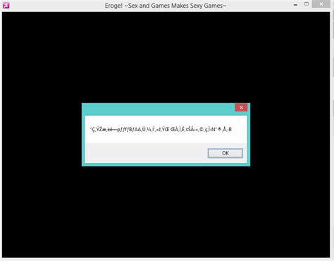 Erro inicialização de Eroge Sex and Games Makes Sexy Games Problema com Visual Novels