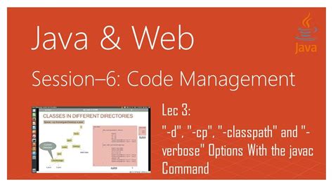 d cp classpath and verbose options with the javac command