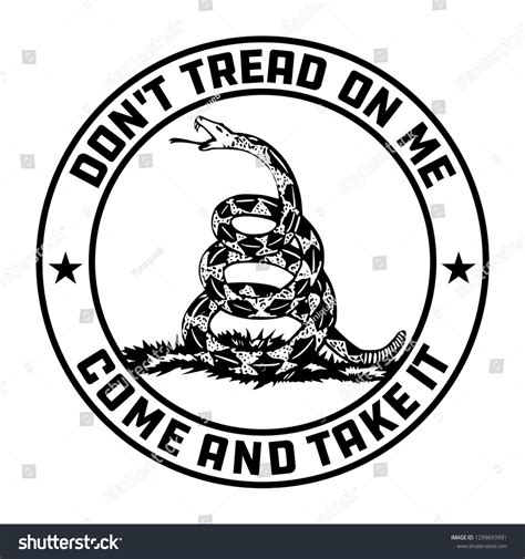 Dont Tread On Me Gadsden Flag Stock Vector Royalty Free 1299693991