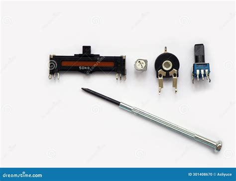 Types Of Potentiometer Stock Photo Image Of Fader Engineering