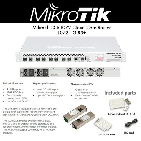 MikroTik CCR G S Cloud Core Router Gx GB XGb XSFP