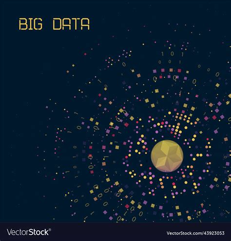 Big Genomic Data Visualization Royalty Free Vector Image