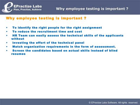 Pre Employment Test Software Ppt