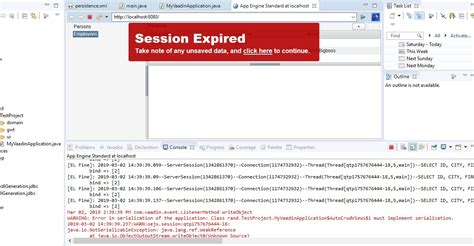Error In Serialization Of The Application Java Io NotSerializableException Stack Overflow