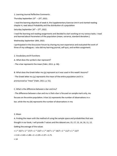 Math 1280 Learning Journal Unit 4 Pdf