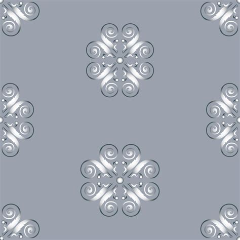 Premium Vector Seamless Pattern Of Ornamental Abstract Floral Elements