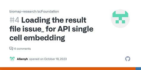 Loading The Result File Issue For Api Single Cell Embedding Issue Biomap Research