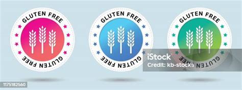 글루텐 프리 스탬프 벡터 일러스트레이션 벡터 인증서 아이콘입니다 플랫 스타일의 인증서에 대한 벡터 조합입니다 0명에 대한 스톡