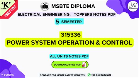 Msbte K Scheme Diploma All Branch Booksnotes Available In Free