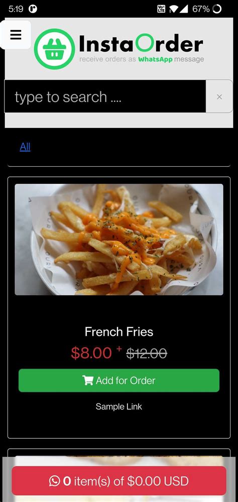 instaorder orders using whatsapp hybrid mobile apps capacitorjs ios android by livelyworks