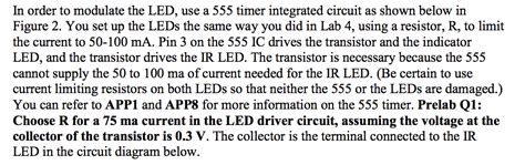Solved In In Order To Modulate The Led Use A 555 Timer