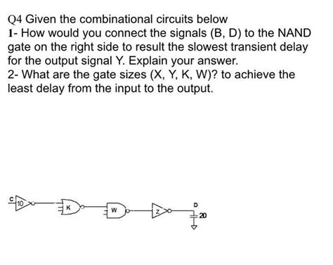 Q4 Given The Combinational Circuits Below 1 How