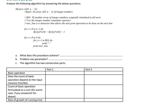 Solved Analyze The Following Algorithm By Answering The