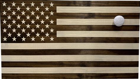 Bellewood Designs American Flag Decorative And Secure Wall Mounted Gun