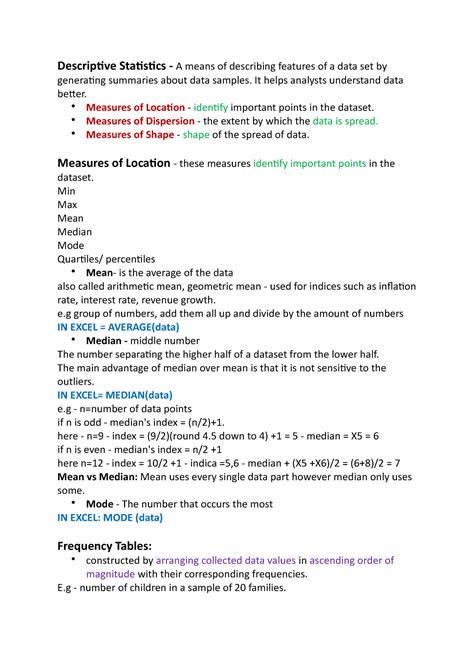 descriptive statistics frequency tables descriptive statistics a