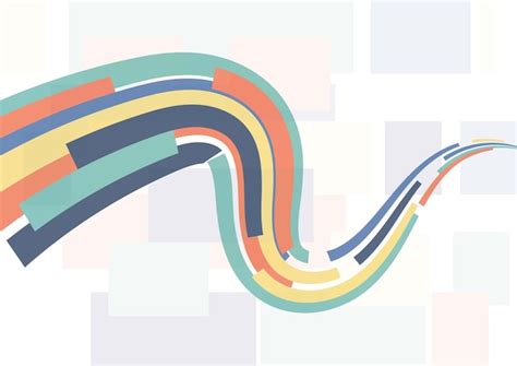 Premium Vector Abstract Colorful Line Wave Background Design