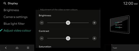 This Function Is Enabled Only When Playing Video To Initialise All Display Settings Press Centre