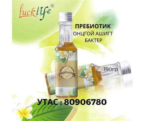 Онцгой ☯ПРЕБИОТИК Онцгой ашигт бактер☯ Үндсэн найрлага Сарнай цэцгийн ханд