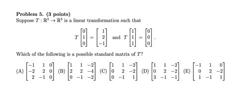 Solved Problem Points Suppose T R R Is A Linear Chegg Com