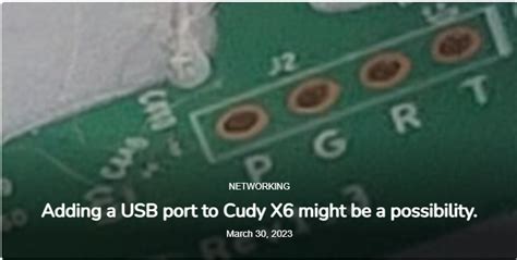 Cudy X6 Attempting To Add Usb Port With Openwrt Hardware Questions
