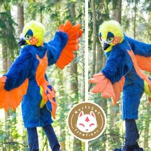 Bird Fursuit Tail Pattern Pdf Etsy