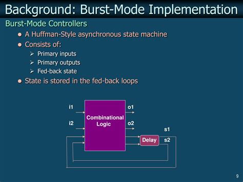 Ppt A Cycle Based Decomposition Method For Burst Mode Asynchronous Controllers Powerpoint