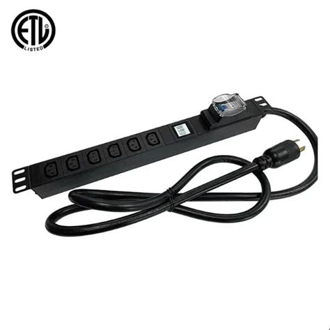 Top Notch 6 Way Iec C13 Lcd Metered Pdu For Data Center Applications