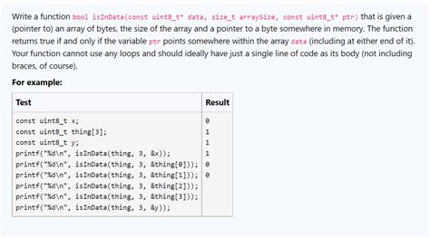 solved write a function bool isindata const uint8 t data