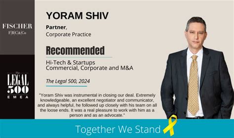Yoram Shiv On Linkedin Many Thanks To My Team And Colleagues At Fischer That Made This