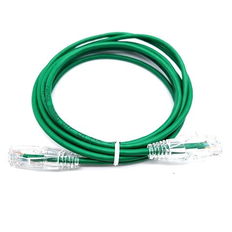 방수 Cat6a Utp 4pr Rj45 커넥터 28awg 패치 케이블