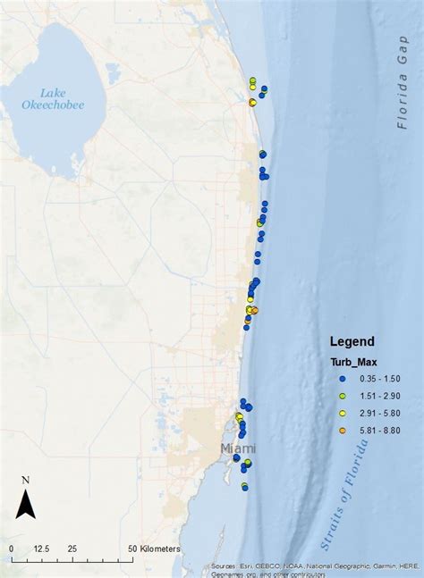 Maximum Surface Turbidity By Site Units Are Ntu Note That Turbidity