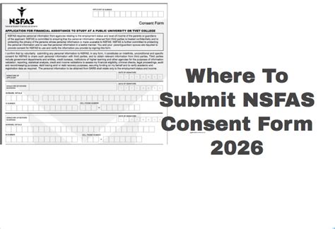 Where To Submit Nsfas Consent Form 2026 Za