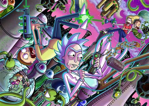Rick And Morty Fan Art Wallpapers Wallpapers Com