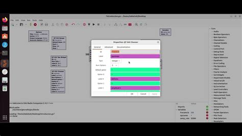 Introducción A Gnu Radio Widgets Chooserrangetab Widget Youtube