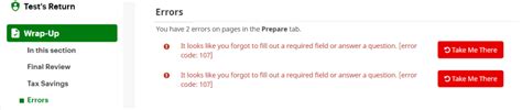How To Fix Warnings And Errors In Your Tax Return