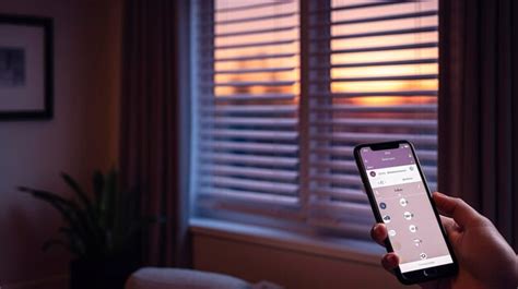 premium ai image a smart home device controlling the window blinds or