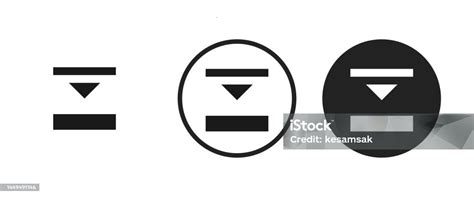 Expand Down Icon Web Icon Set Mobile Icon Set Stock Illustration Download Image Now
