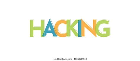 Hacking Word Concept Hacking Use Cover Stock Vector Royalty Free Shutterstock