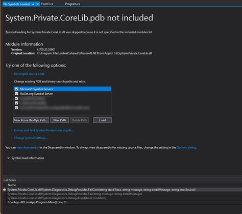 poor debug assert experience in vs · issue 40793 · dotnet runtime · github