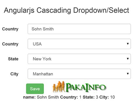 Angular Cascading Dropdown Example With Demo Pakainfo