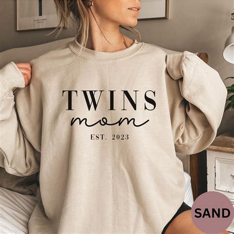 Personalized Twins Mom Sweatshirt T For Twin Mum Est New Twin Mama