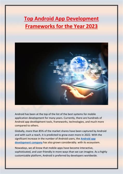 Ppt Top Android App Development Frameworks For The Year 2023